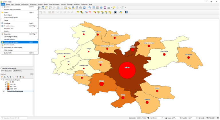 Mise en page QGIS : comment élaborer une carte? - GEOMATICK