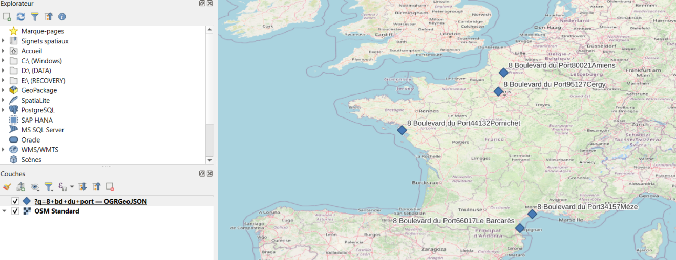 GeoJSON dans QGIS : ouvrir, visualiser et exporter un fichier - GEOMATICK